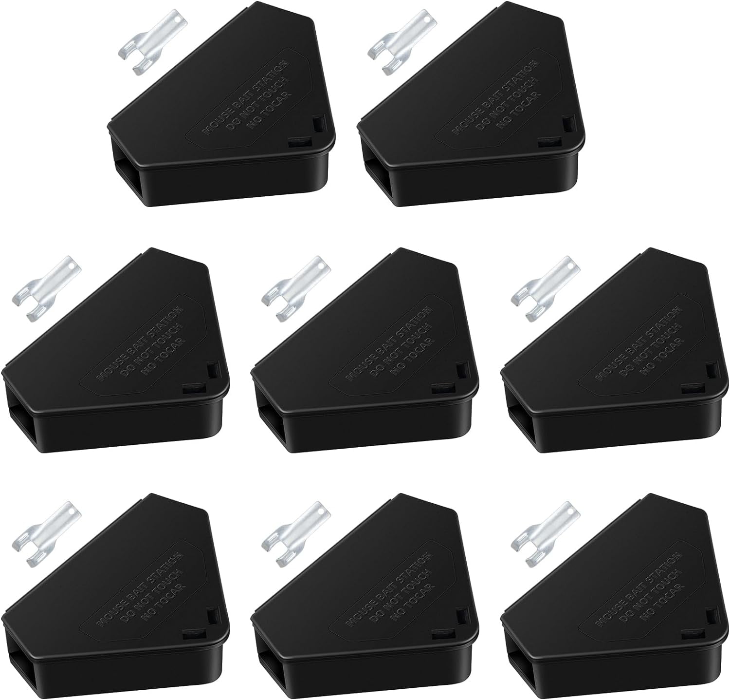 Mouse Bait Station Outdoor Indoor with Keys, 8 Pack Reusable Rat Bait ...