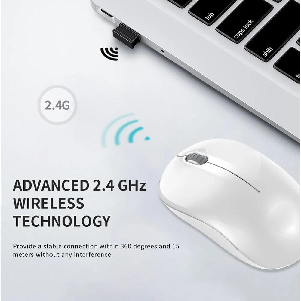 Mouse Bluetooth Wireless Computer Silent Mouse for PC Macbook Tablet ...