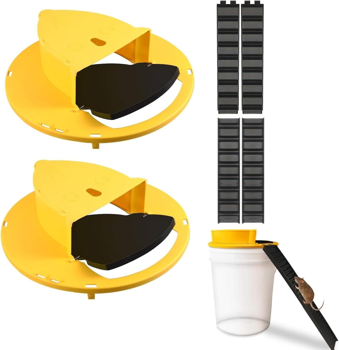 Mouse Bucket Trap, Auto-Reset Bucket Lid Mouse Trap, 5-Gallon ...