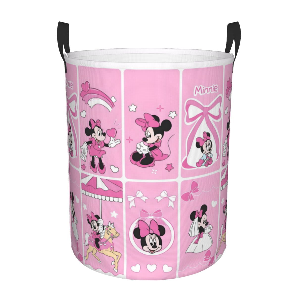 Mouse Cartoon Laundry Basket Foldable Clothes Hamper for Baby Kids Toys ...