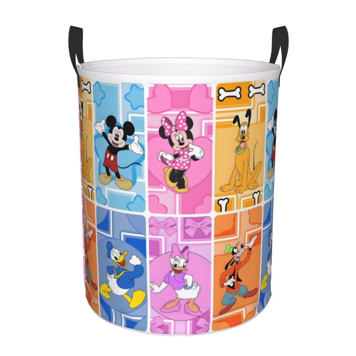 Mouse Cartoon Laundry Basket Foldable Clothes Hamper for Baby Kids Toys ...
