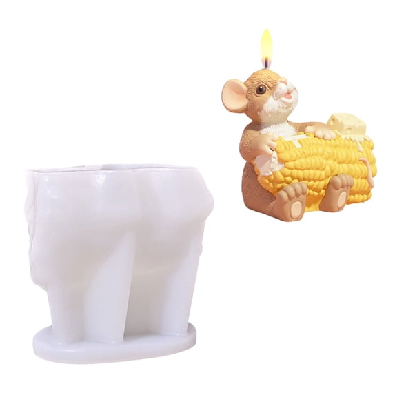 Mouse Cheese Silicone Candle Molds for Epoxy Resin Making Candle Soap ...