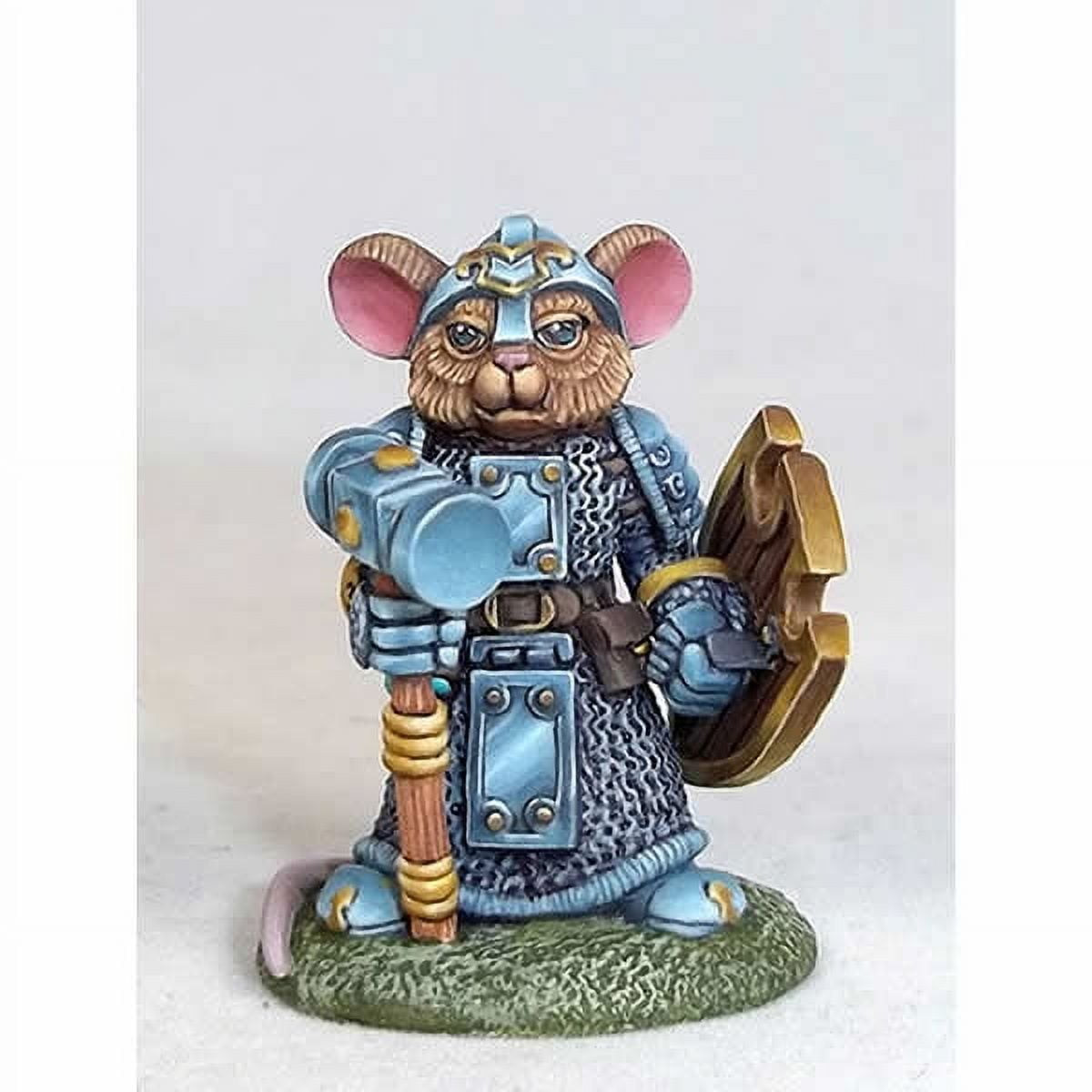 Mouse Cleric with Warhammer and Shield Miniature Critter Kingdoms Dark ...