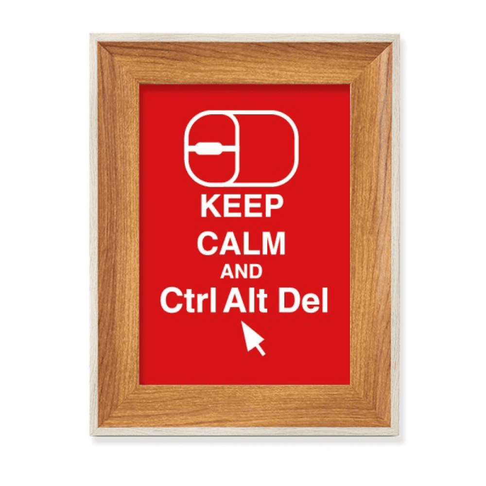 Mouse Control Delete Computer Desktop Wooden Photo Frame Display ...