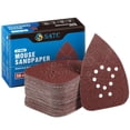 Mouse Detail Sander Sandpaper 50 PCS Sanding Pads 12 Hole Assorted 60 ...
