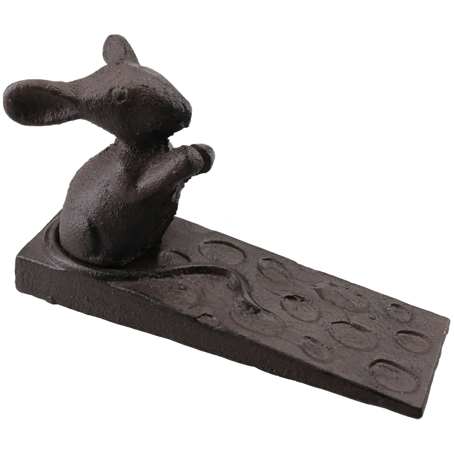 Mouse Door Stop Cast Iron Metal Rustic Doorstop Cheese Wedge House Home ...
