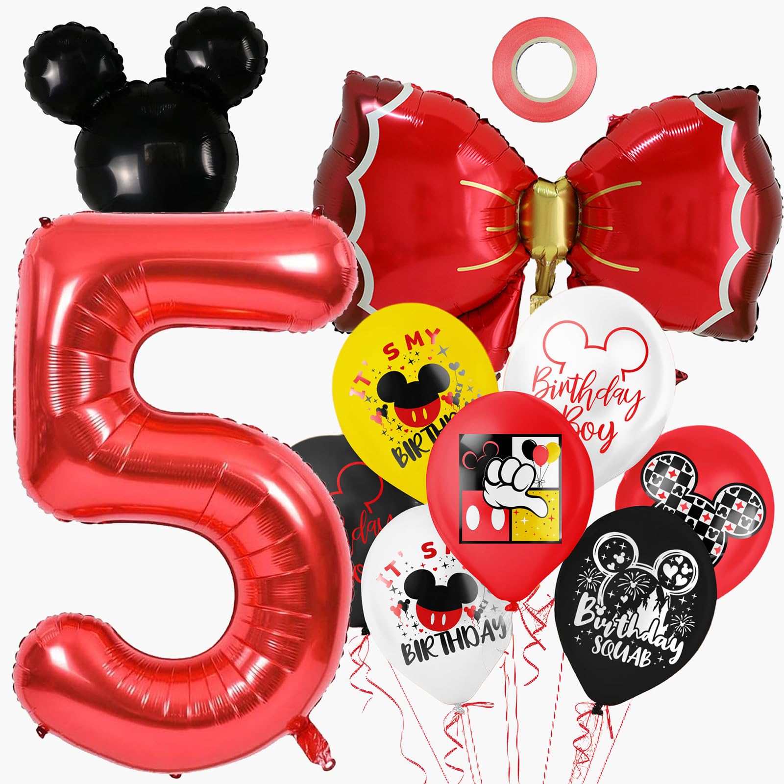 Mouse Ears BirthdayTRDN Decoration Party Supplies, Cute Cartoon Party ...