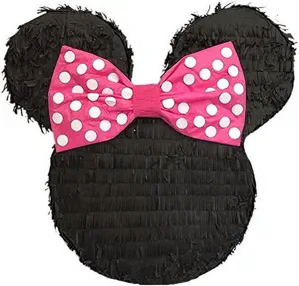 Mouse Ears with Pink Bow Pinata 16" Tall - Walmart.com