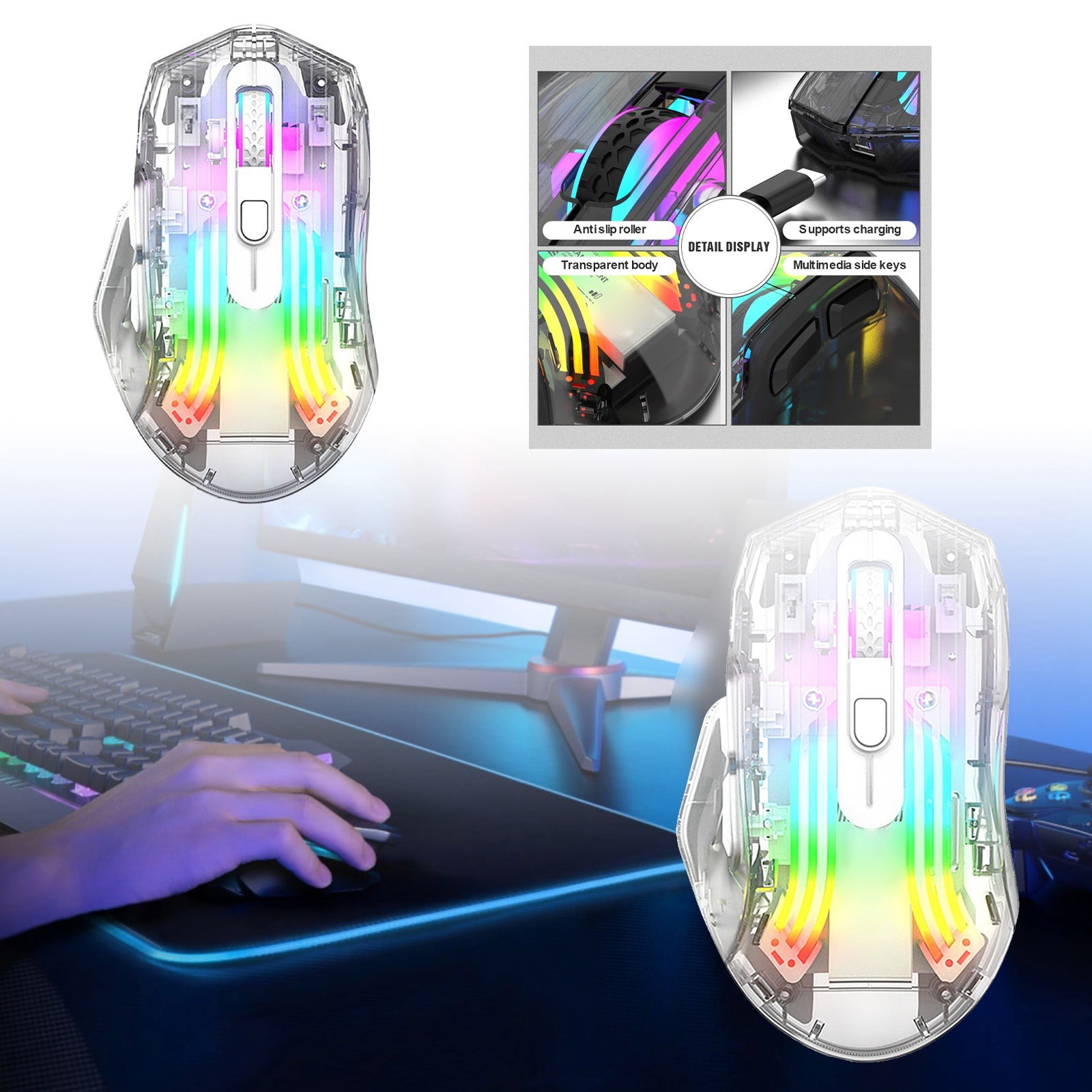 Mouse For Laptop Wireless Mouse For Laptop Bluetooth Easy To Carry ...