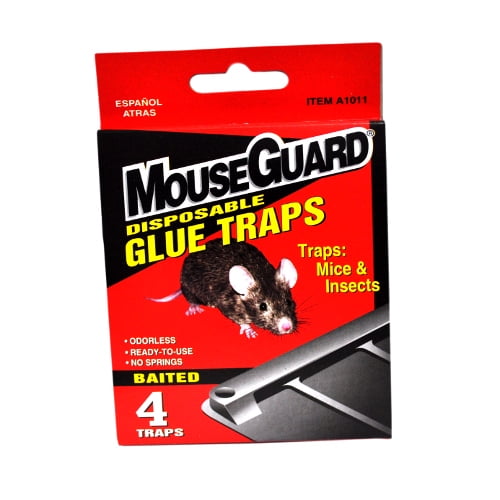 Mouse Guard Disposable Glue Traps 4 Pack - Walmart.com