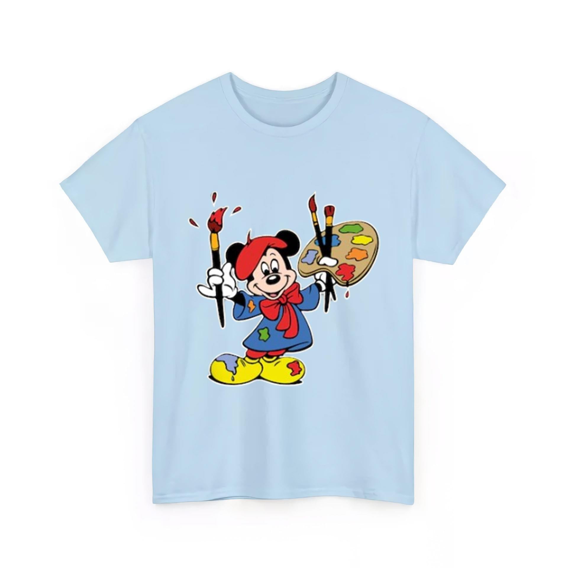 Mouse Illustration Painting Shirt, Iconic Mouse Artist Tee, Famous ...