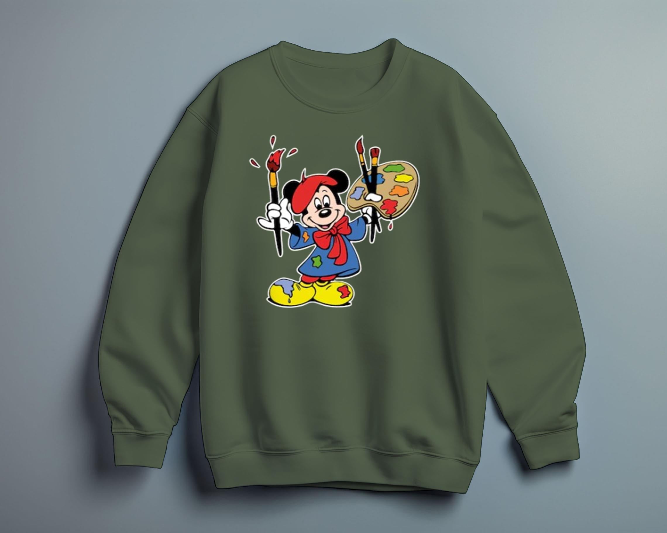 Mouse Illustration Painting Shirt, Iconic Mouse Artist Tee, Famous ...