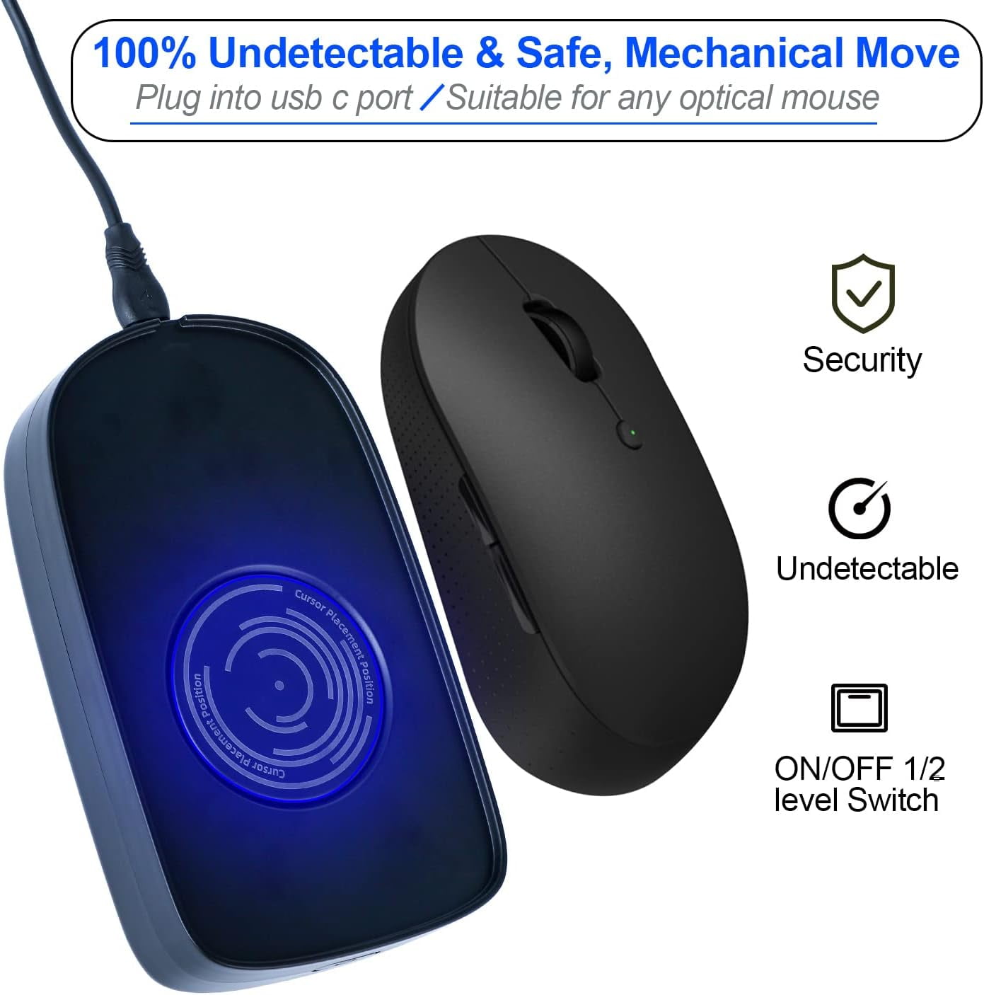 Mouse Jiggler for Computer Laptop Awakening, No Software & Driver with ...