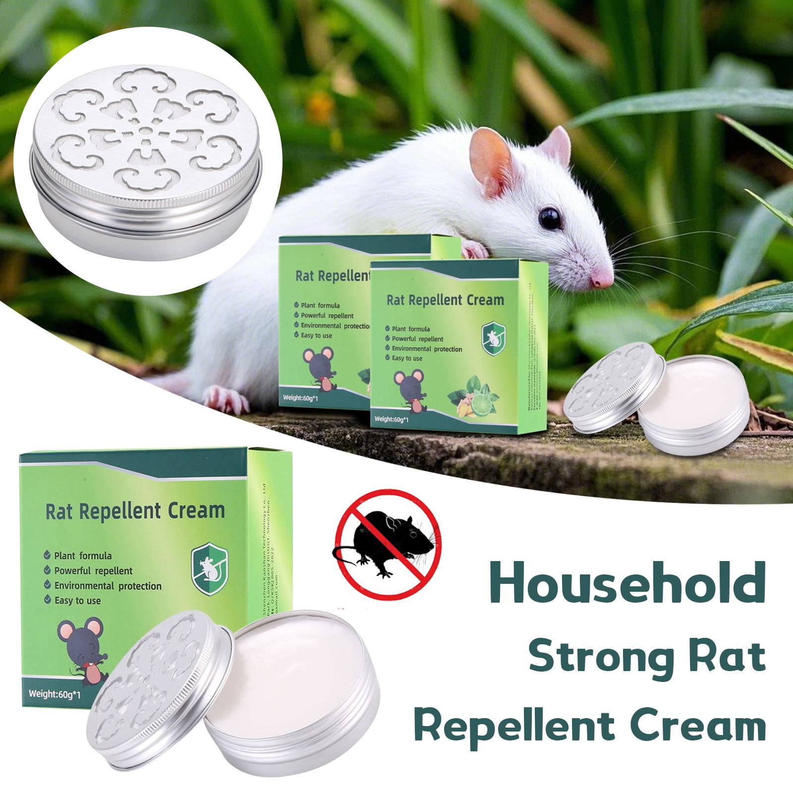 Mouse Killer Pellets – Strong Anti-Rat Cream for Home & Car (Plant ...