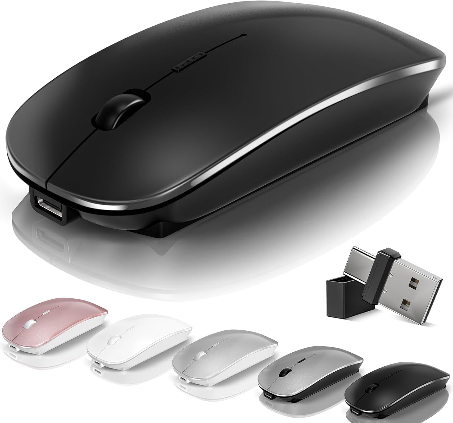 Mouse for Laptop Wireless Bluetooth - MacBook Air Mac Pro PC iPad ...