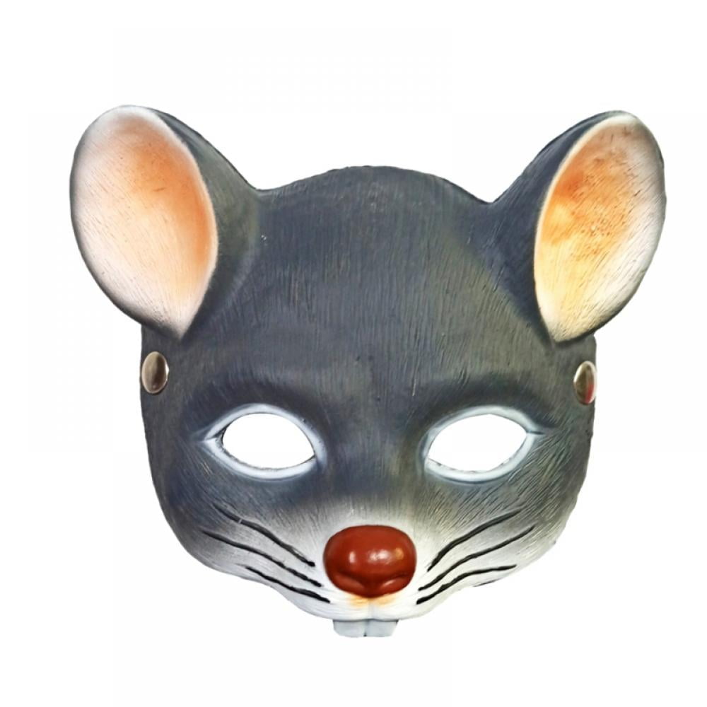 Mouse Mask - Half Face Easter Carnival Halloween Mask for Adult Kids ...