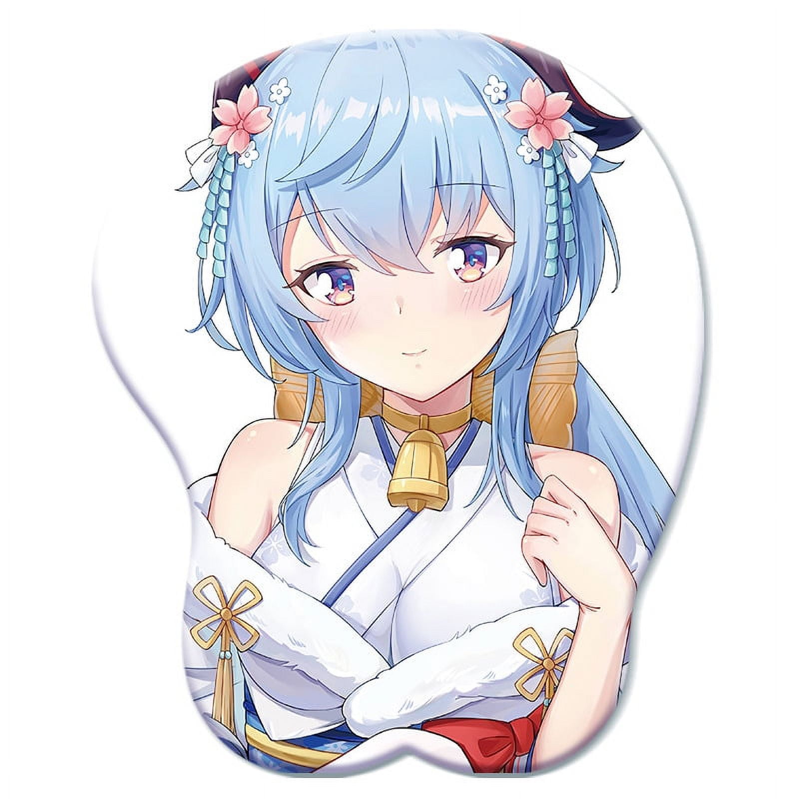 Mouse Pad 3D Silicone Gel Non-Slip PU Base with Wrist Rest Support ...