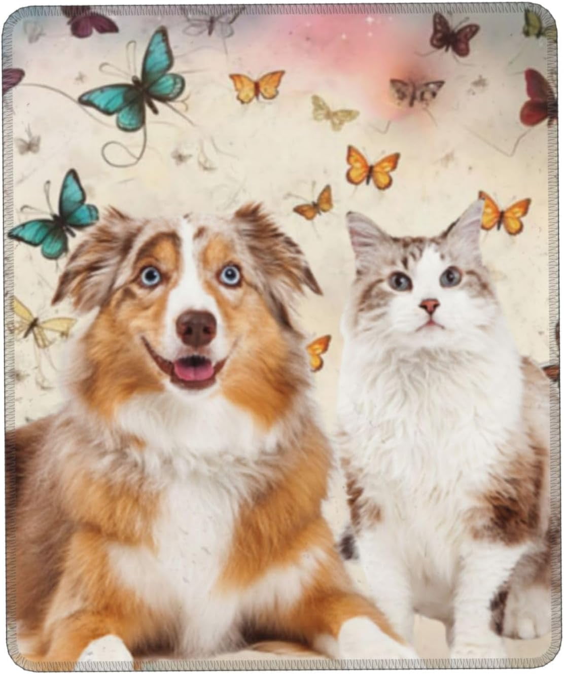 Mouse Pad 7.9x9.5 Inch Dog They Whispered to Her Dog Abstract Art ...