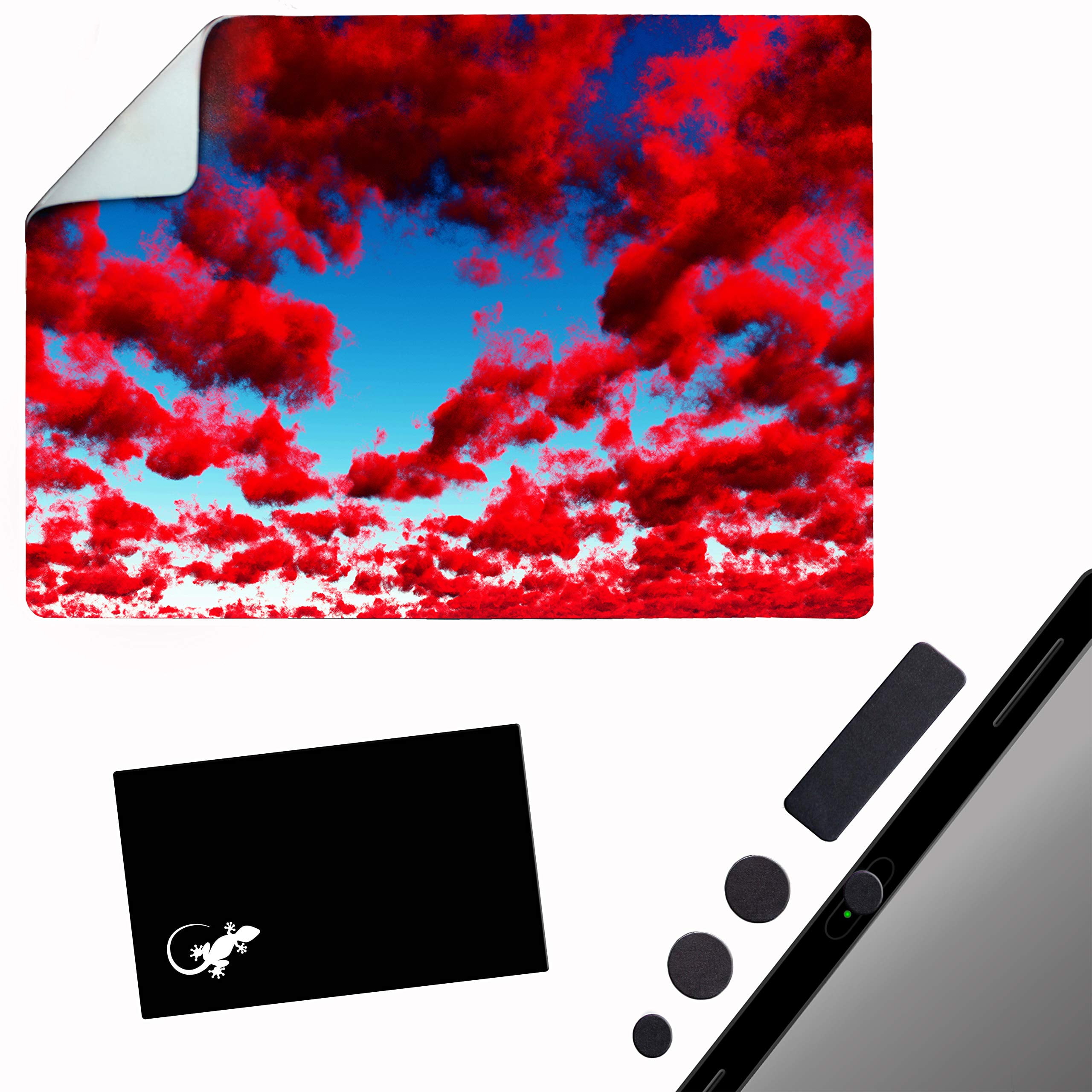 Mouse Pad Adhesive Bottom - Sticks to Any Surface - Portable - Webcam ...