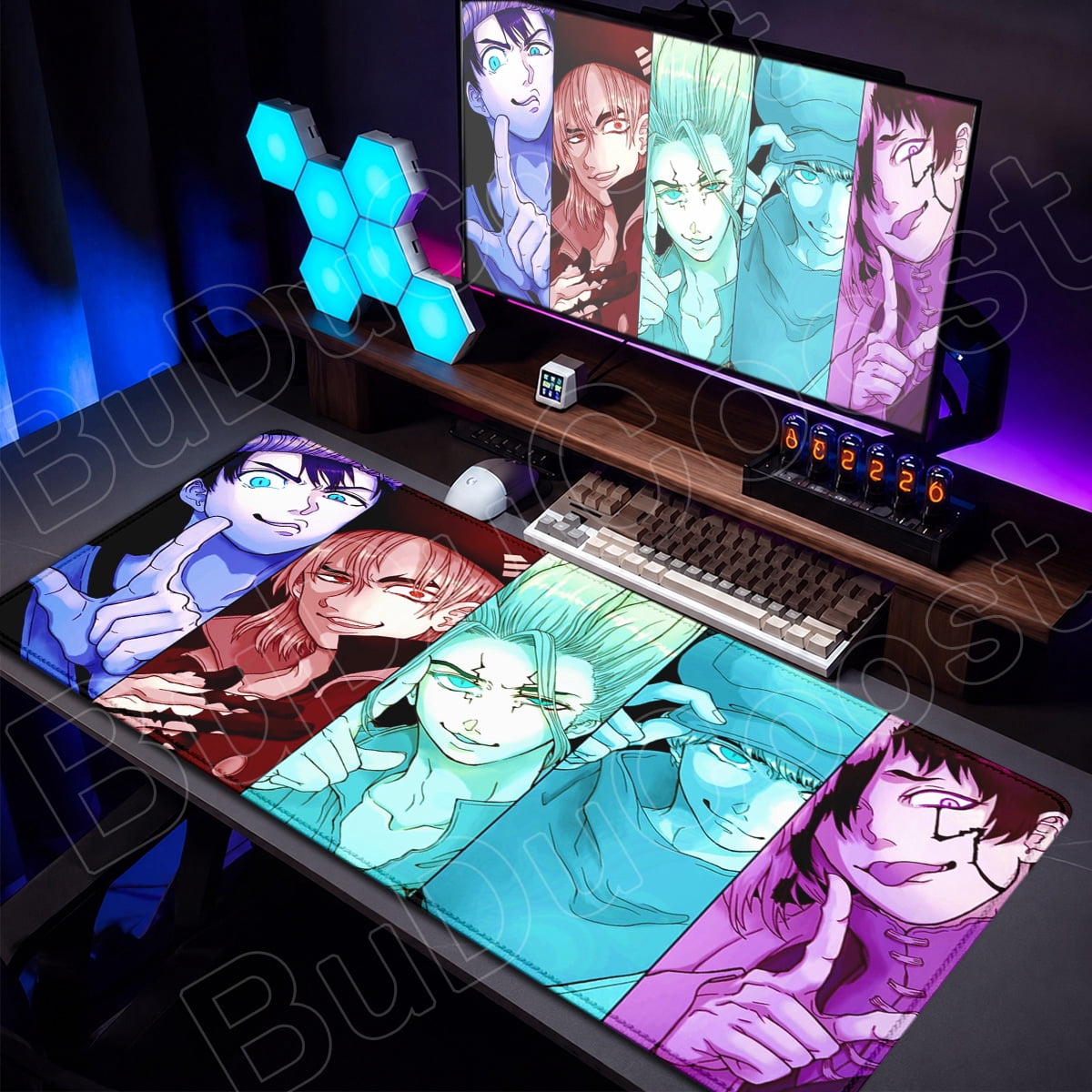 Mouse Pad Anime Gaming Accessories Computer Dr.STONE Ishigami Senku ...