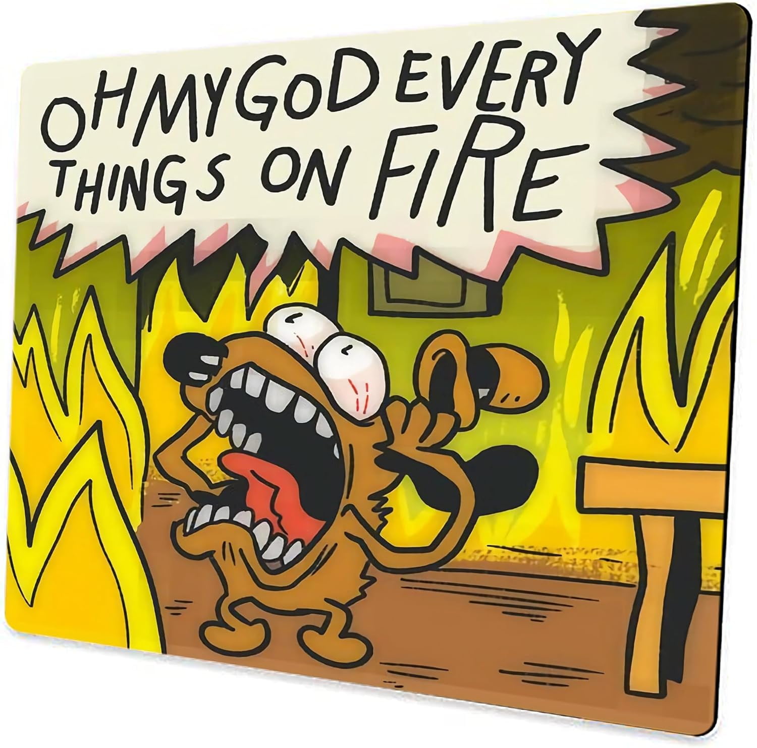 Mouse Pad, Cute Anime Yellow Square Waterproof Mouse Pads,for Desktop ...