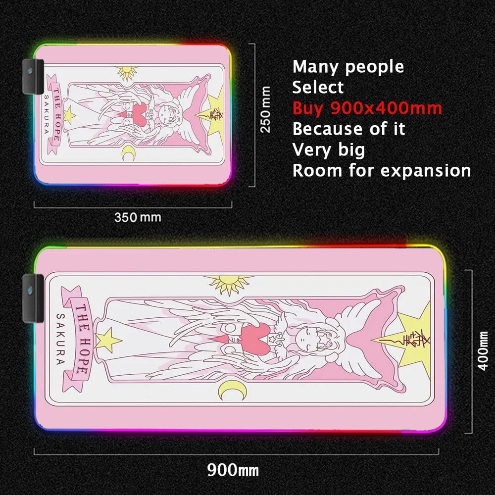 Mouse Pad Cute Card Captor Sakura Kawaii Desk Accessories Gaming ...