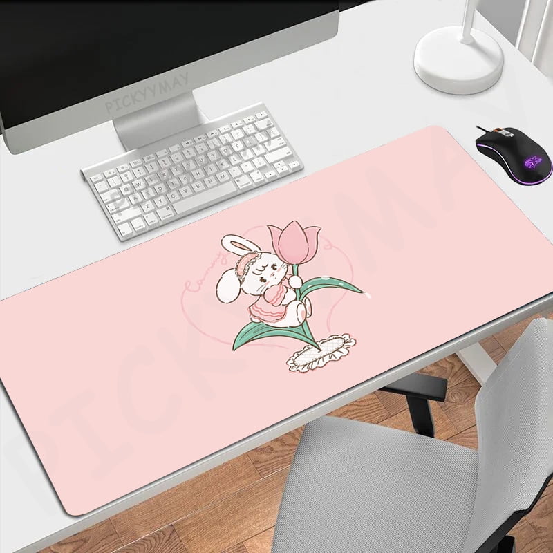 Mouse Pad Cute Cat Large Gamer Mousepad Kawaii Bear Keyboard Mat XXXL ...