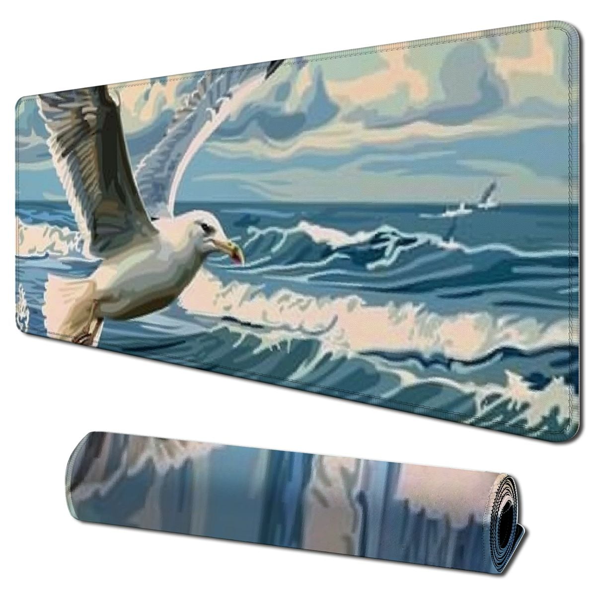 Mouse Pad, Design Anti-Slip Rubber Mouse pad with Durable Stitched ...