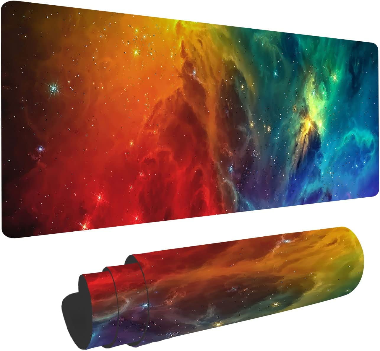 Mouse Pad Fantasy Galaxy Design 31.5x11.8 Inch Non-Slip Large Gaming ...