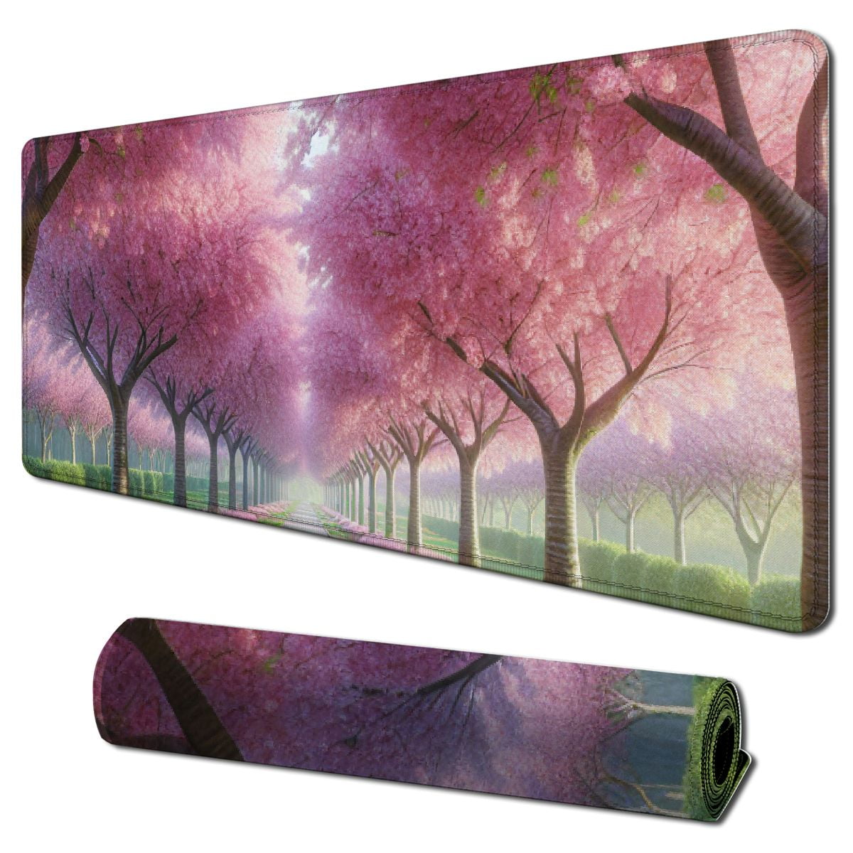 Mouse Pad - Farm Gate Wooden Pink Blossom Spring Nature - Walmart.com