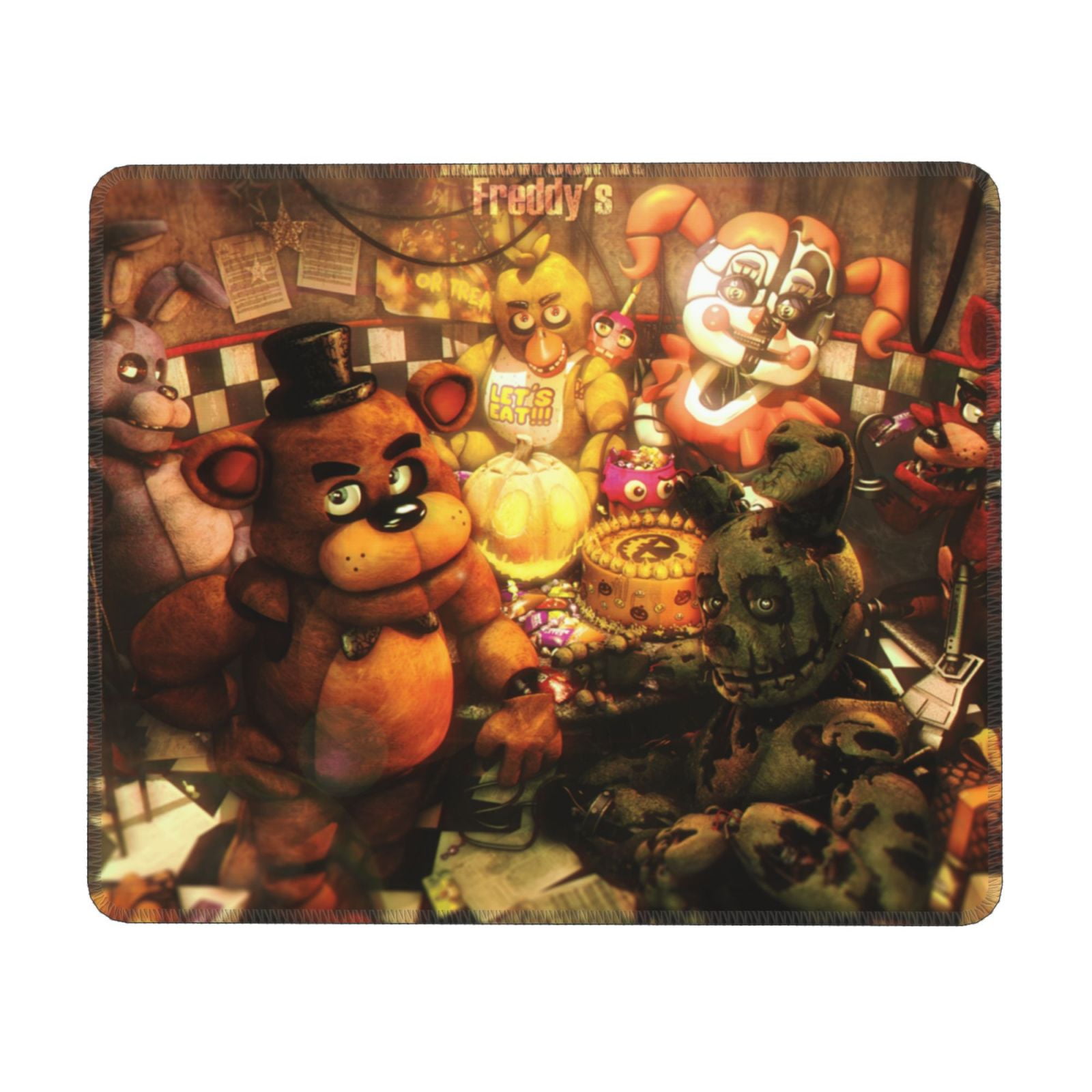 Mouse Pad, Five Nights At Freddy'S Stitched Edge Mouse Pads With 3mm ...