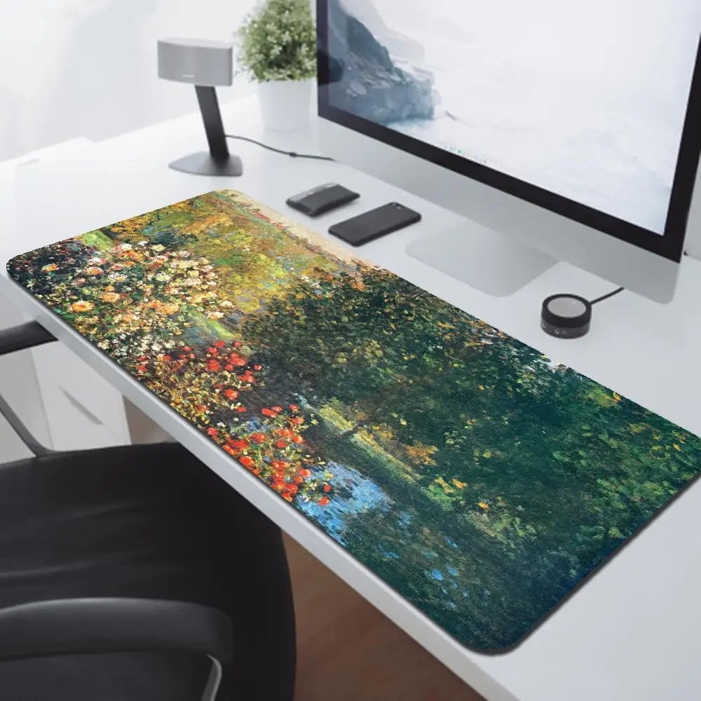 Mouse Pad Gamer Home Large Computer Mouse Mat MousePads keyboard pad Claude Monet Art Natural ...