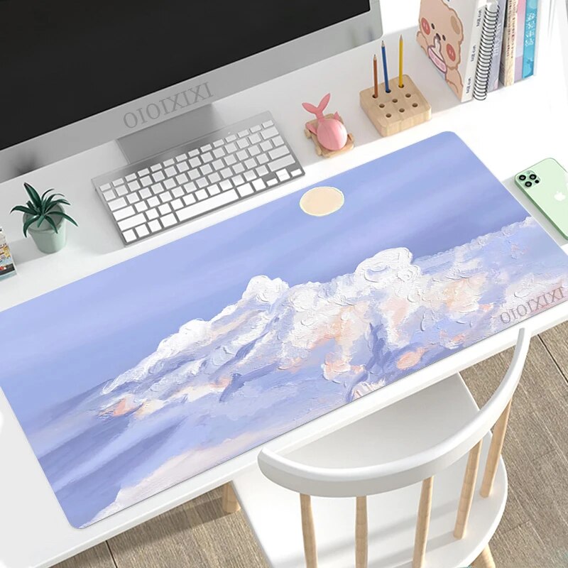 Mouse Pad Gaming Cute Aesthetic Kawaii Oil PaintingHome Custom ...