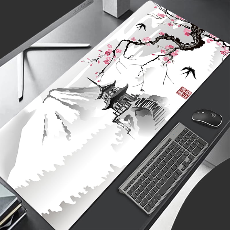 Mouse Pad Gaming Sakura Japanese Cherry Blossom XL Home New HD Mousepad ...