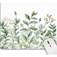 Mouse Pad Green Plant, Mousepads Square for Desk Cute Watercolor ...