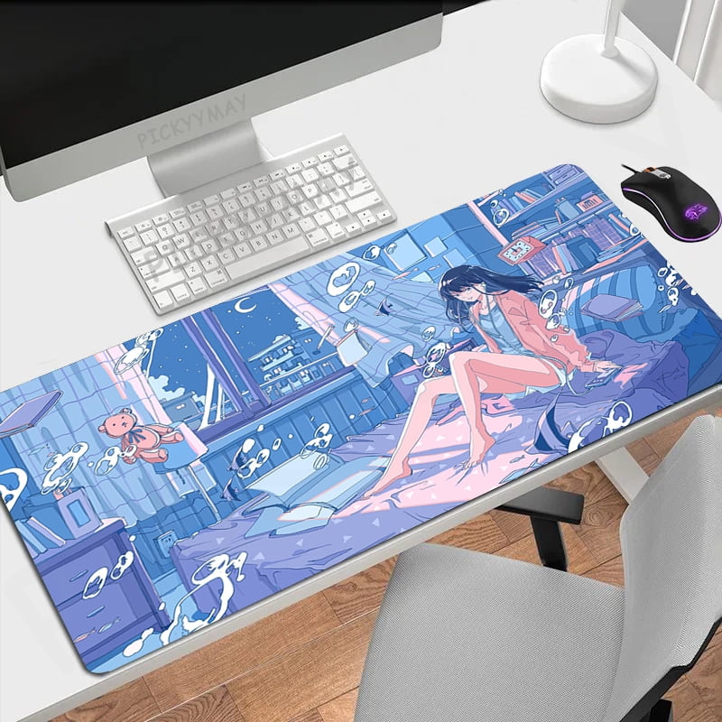Mouse Pad Japanese Anime Large Gamer Mousepad Keyboard Mat XXXL Mouse ...