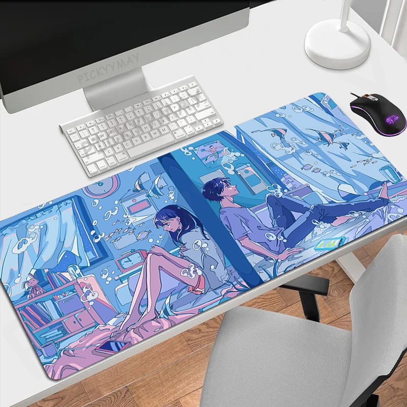 Mouse Pad Japanese Anime Large Gamer Mousepad Keyboard Mat XXXL Mouse ...