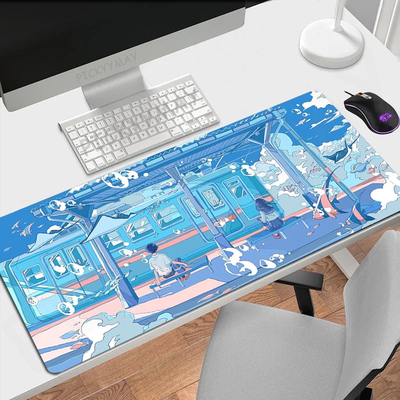 Mouse Pad Japanese Anime Large Gamer Mousepad Keyboard Mat XXXL Mouse ...