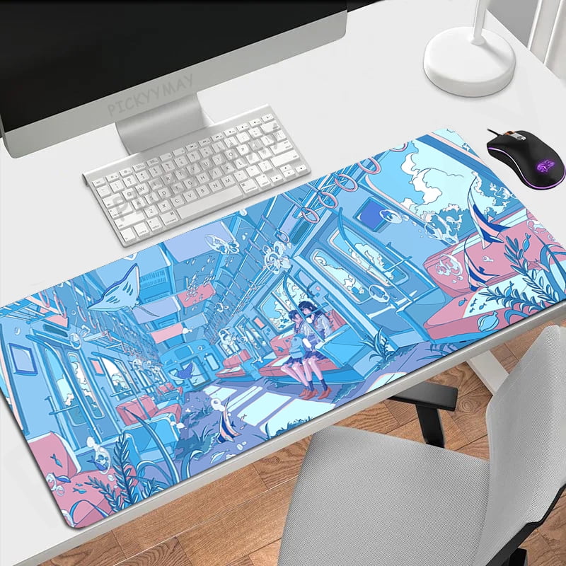 Mouse Pad Japanese Anime Large Gamer Mousepad Keyboard Mat XXXL Mouse ...