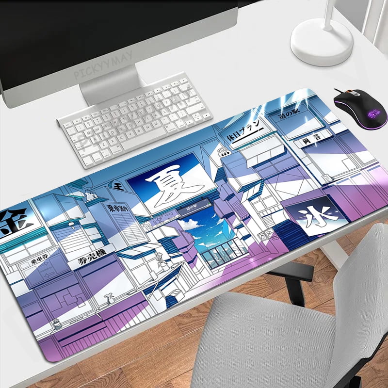 Mouse Pad Japanese Anime Large Gamer Mousepad Keyboard Mat XXXL Mouse ...