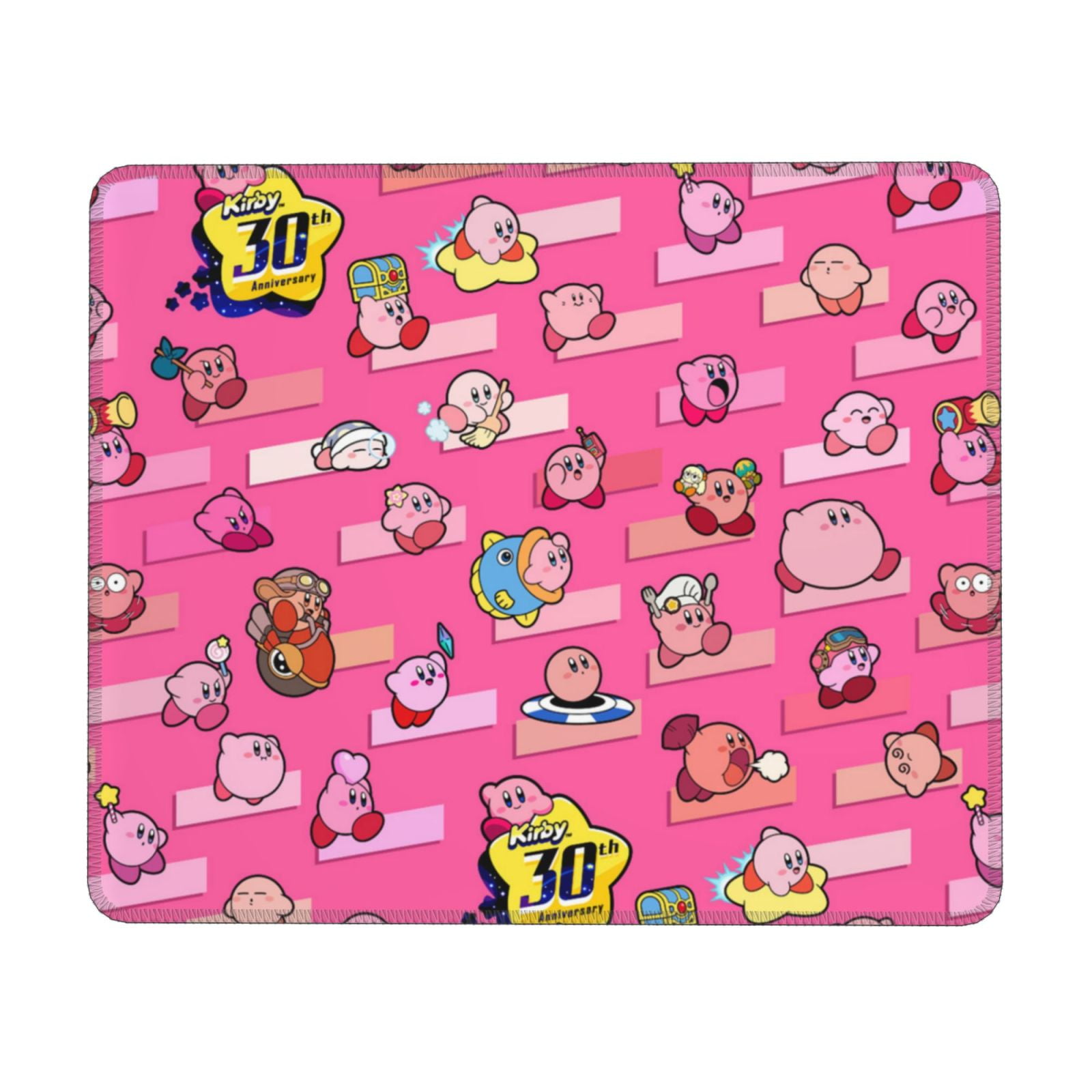 Mouse Pad, Kirby Stitched Edge Mouse Pads With 3mm Rubber Base For Game ...