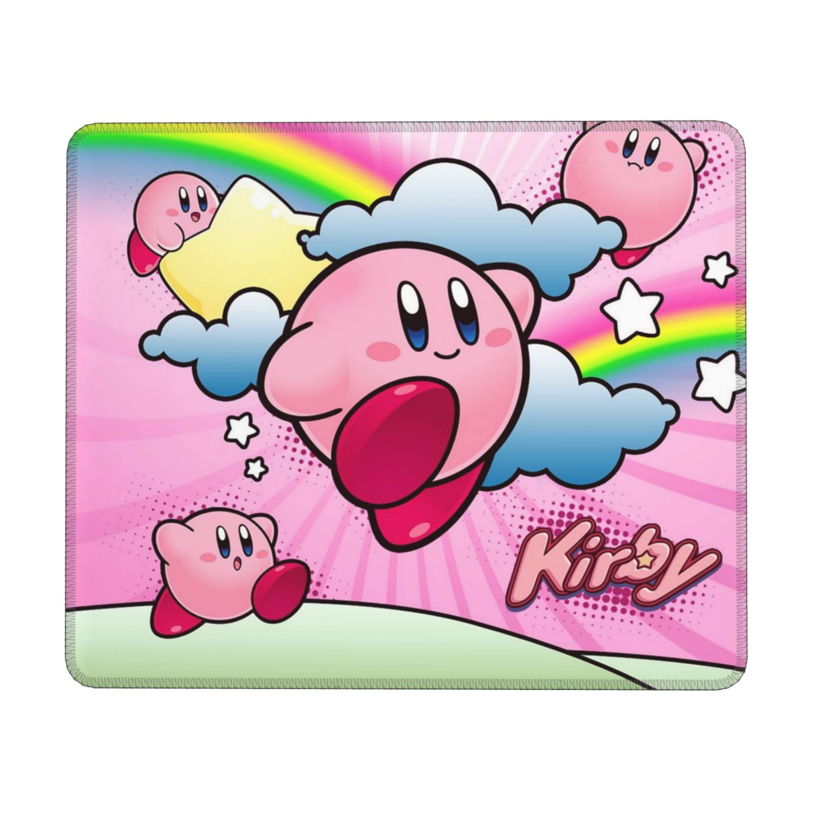 Mouse Pad, Kirby Stitched Edge Mouse Pads With 3mm Rubber Base For Game ...