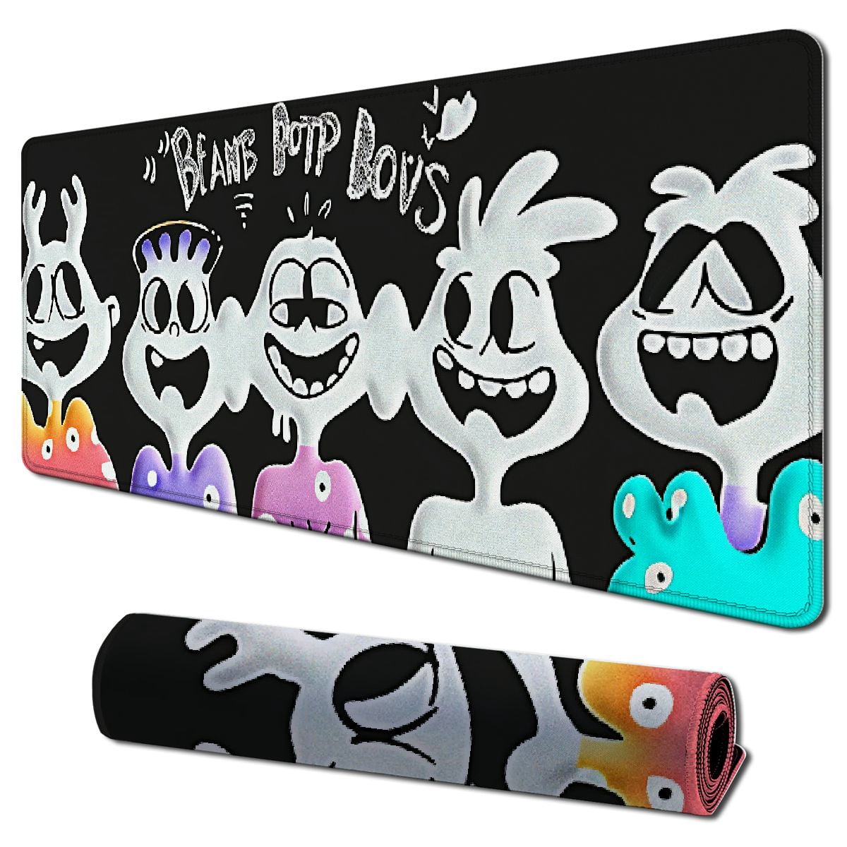 Mouse Pad Large Cartoon Funny Monsters Desk Pad Gaming Mouse Pad for ...