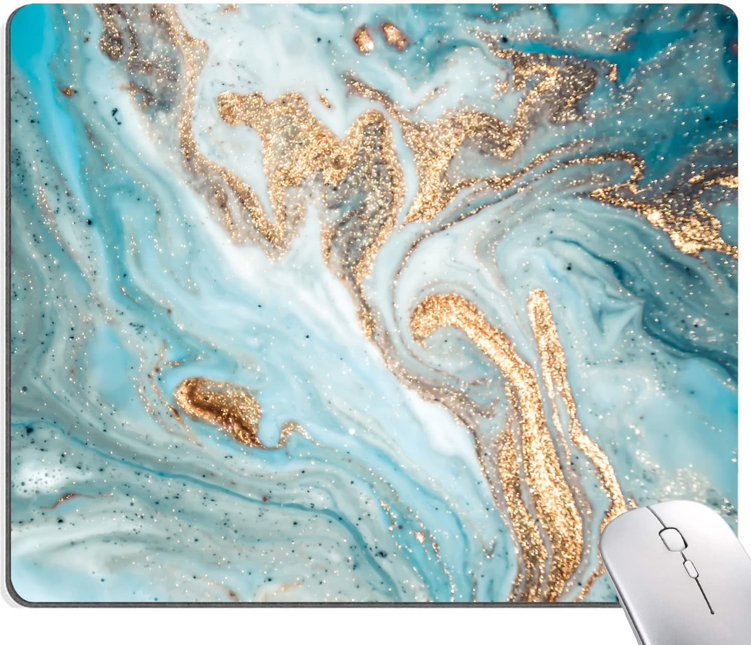 Mouse Pad, Marble Mouse Pad, Premium-Textured Mouse Mat Square ...