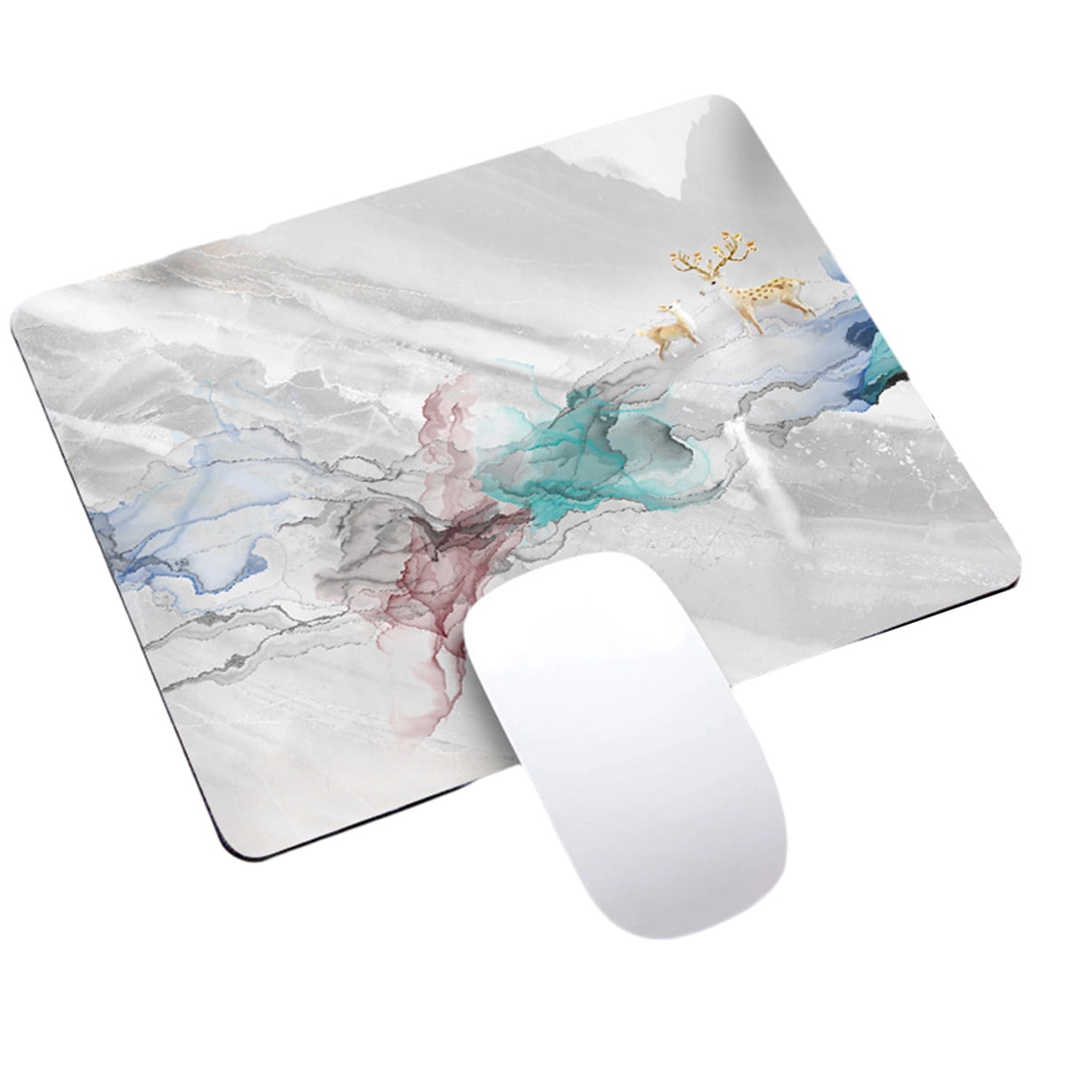 Mouse Pad, Marble Mouse Pad, Washable Square Cloth Office Laptop Mouse ...