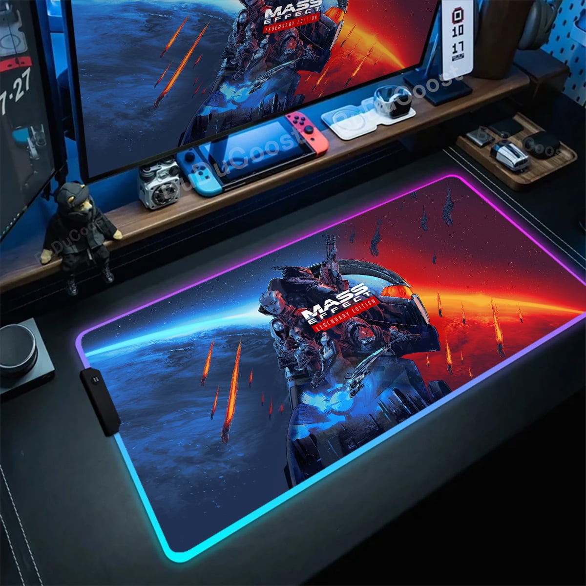 Mouse Pad Mass Effect N7 Gamer Keyboard Table Pad Mouse Mat Non-slip ...