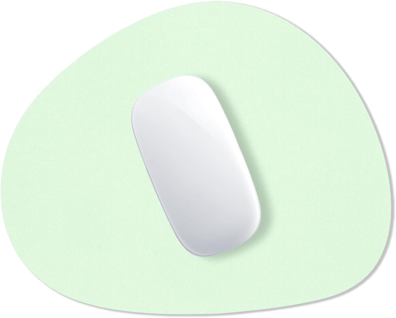 Mouse Pad, Premium-Textured Small Oval Mousepad 8.7 x 7.1 Inch Green ...