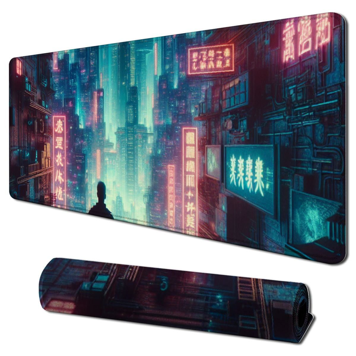Mouse Pad Purple City Gaming Desk Big Cute Pink Extended Mouse Pad ...