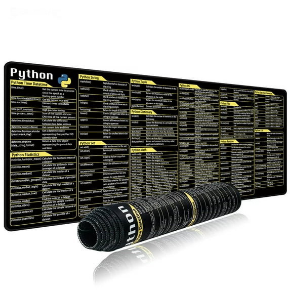 Mouse Pad, Python Cheat Sheet, Python Commands Shortcuts Mouse Pad ...