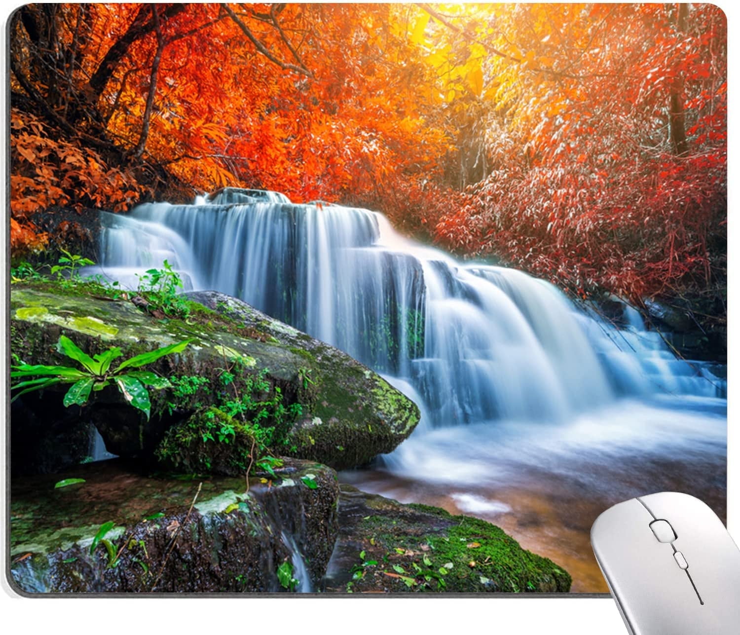 Mouse Pad, Rectangle Natural Landscape Design Anti-Slip Rubber Mousepad ...